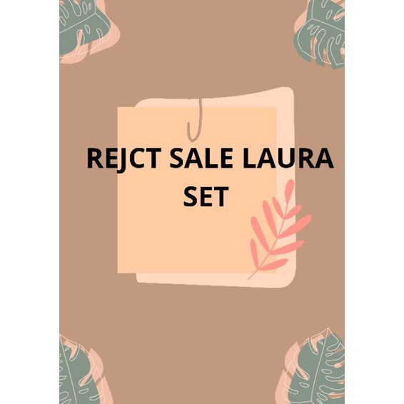 Jual REJECT SALE LAURA SET | Shopee Indonesia