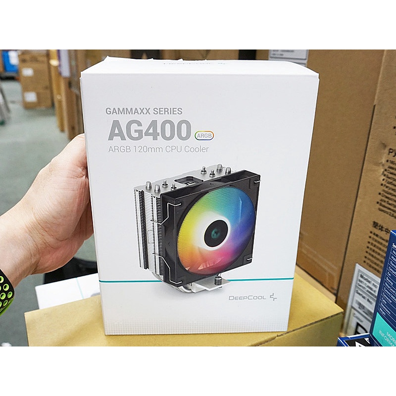 Jual FAN PROCESSOR DEEPCOOL AG400 ARGB 12CM FAN Black / White With ...