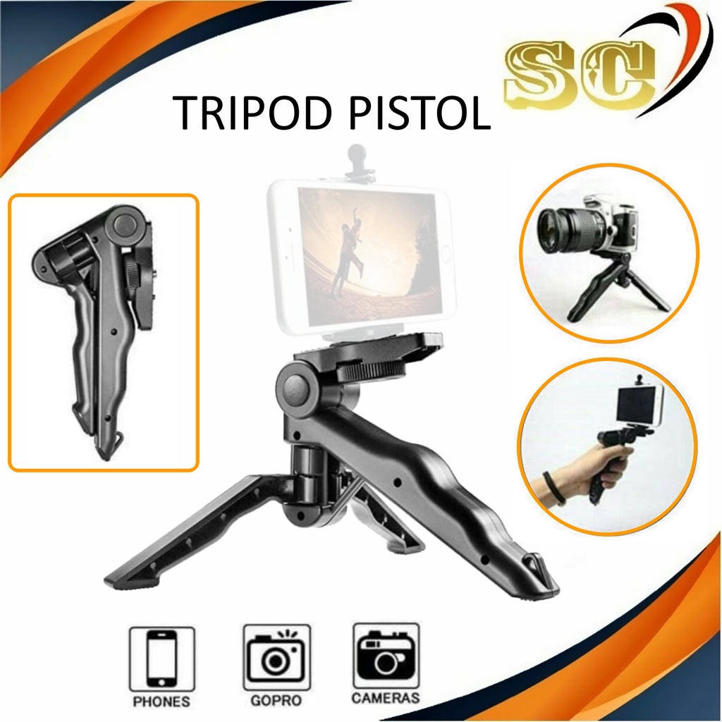 Jual Tripod Mini Foldable / Tripod Pistol For Action Camera / For ...
