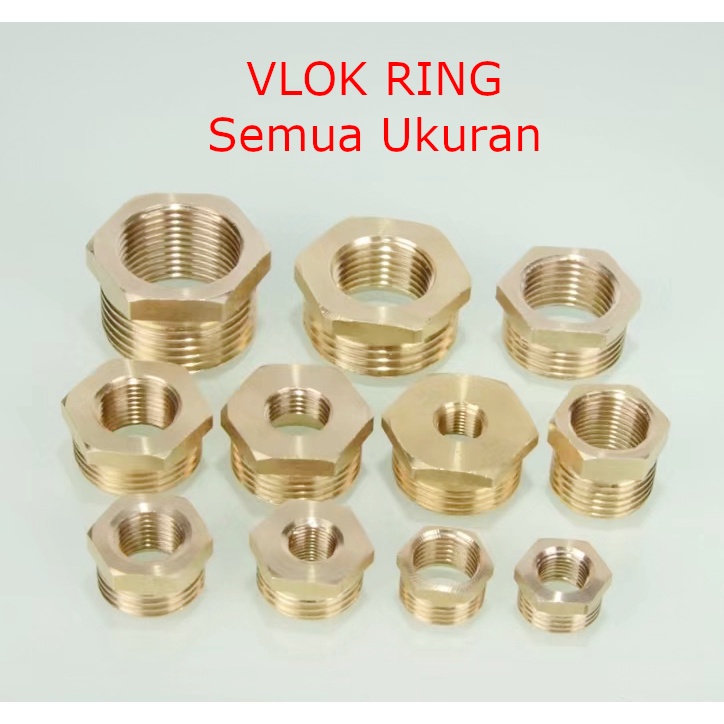 Jual Vlok Ring / Vlock Sock / Reducer Bushing / Nepel Kuningan Semua ...