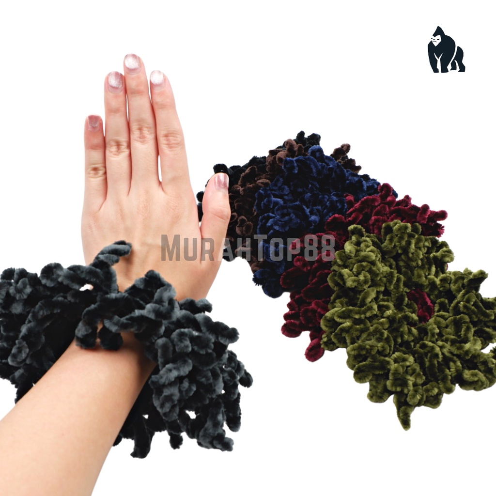 Jual Ikat Rambut Ubur-Ubur SEDANG 50 JURAI / Kunciran Cendol / Cepolan ...