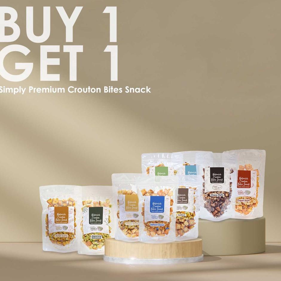 Jual Buy 1 Get 1 Simply Premium Crouton Bites Snack 60 Gr | Shopee ...