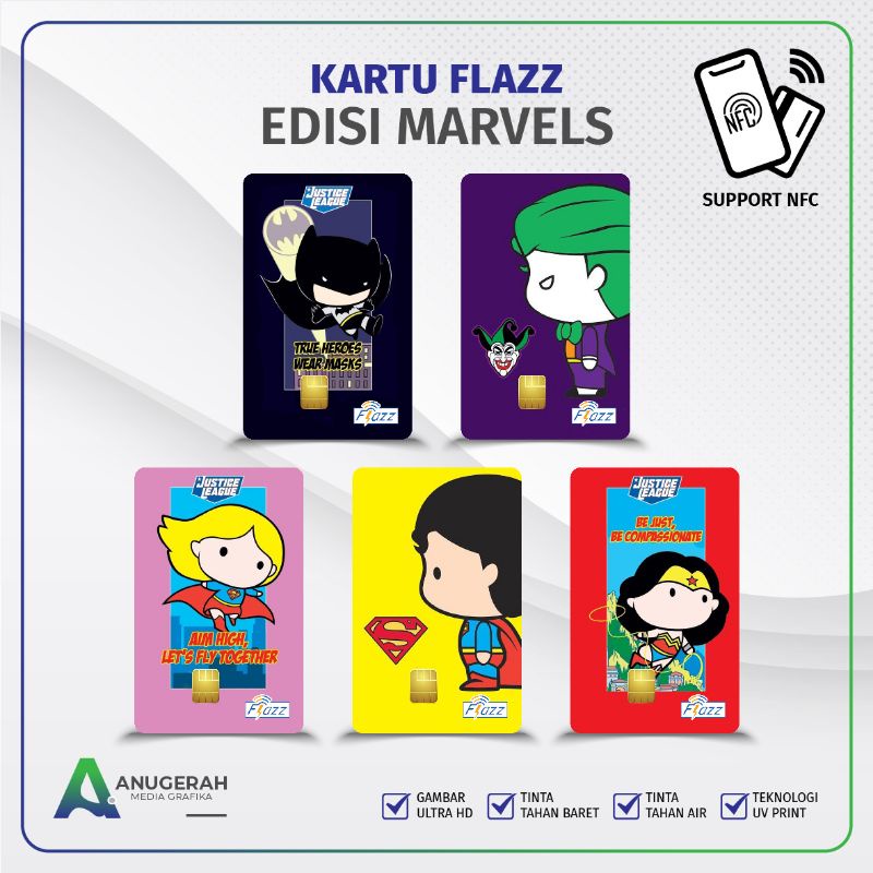 Jual Kartu flazz BCA gen 2 Edisi Superheroes | Shopee Indonesia