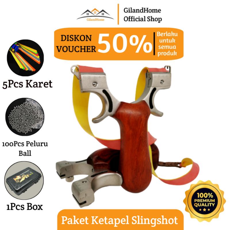 Jual Piaoyu Ketapel Metal Slingshot Hunting Catapult - Katapel ...