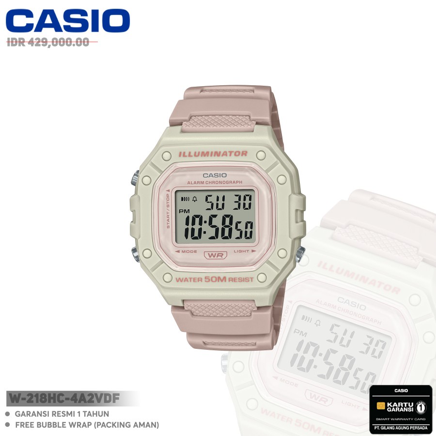 Jual Casio W-218HC-4A2VDF Original | Shopee Indonesia
