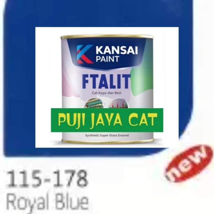 Jual CAT KANSAI FTALIT 115-178 ROYAL BLUE | Shopee Indonesia