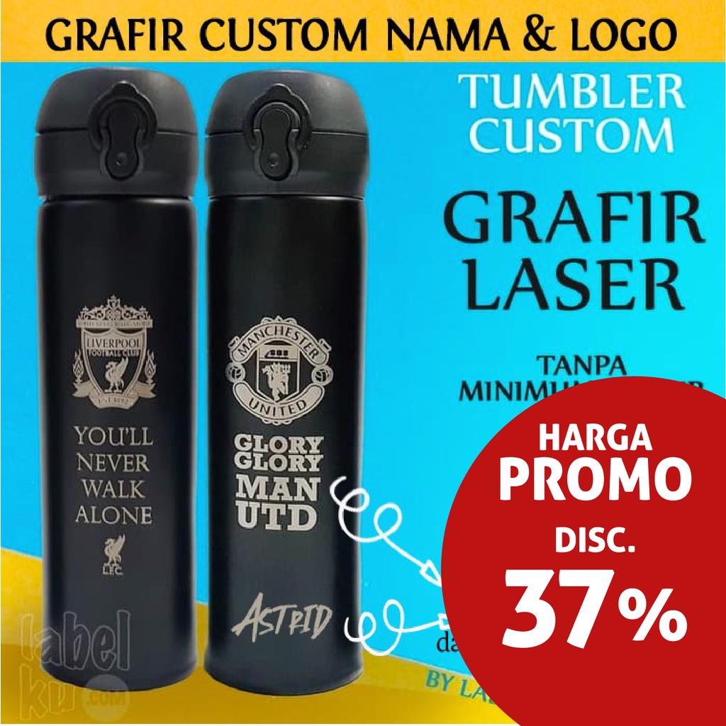 Jual Tumbler Botol Termos Custom Nama Logo Laser Grafir Murah - Niagara ...
