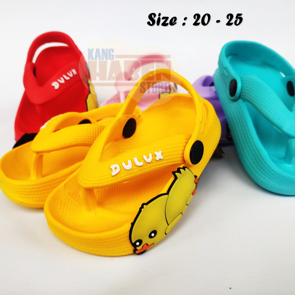 Jual Sandal Japit Tali Anak Bayi Balita Cewek Cowok Karakter Bebek Lucu ...