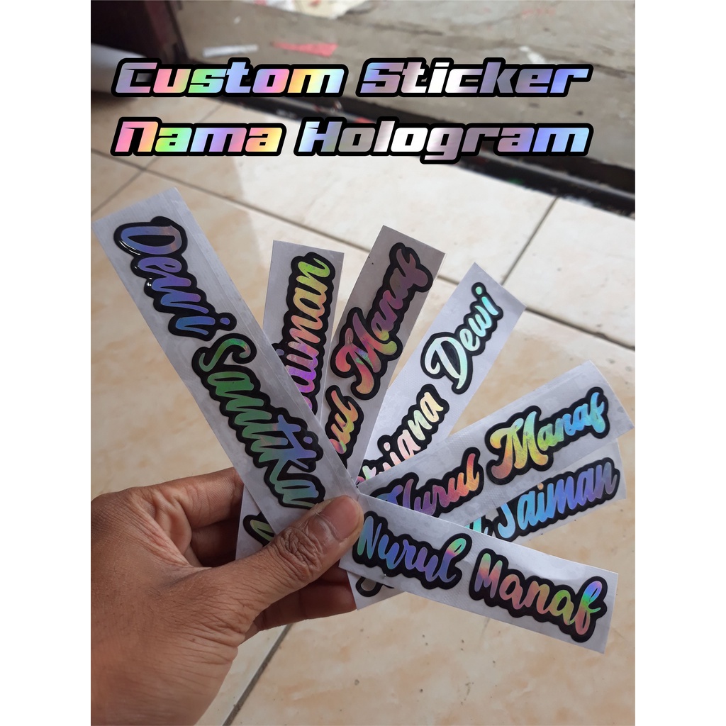 Jual 5 GRATIS 1 FREE DESAIN STIKER NAMA CUSTOM LOGO TOKO LOGO SOSMED ...