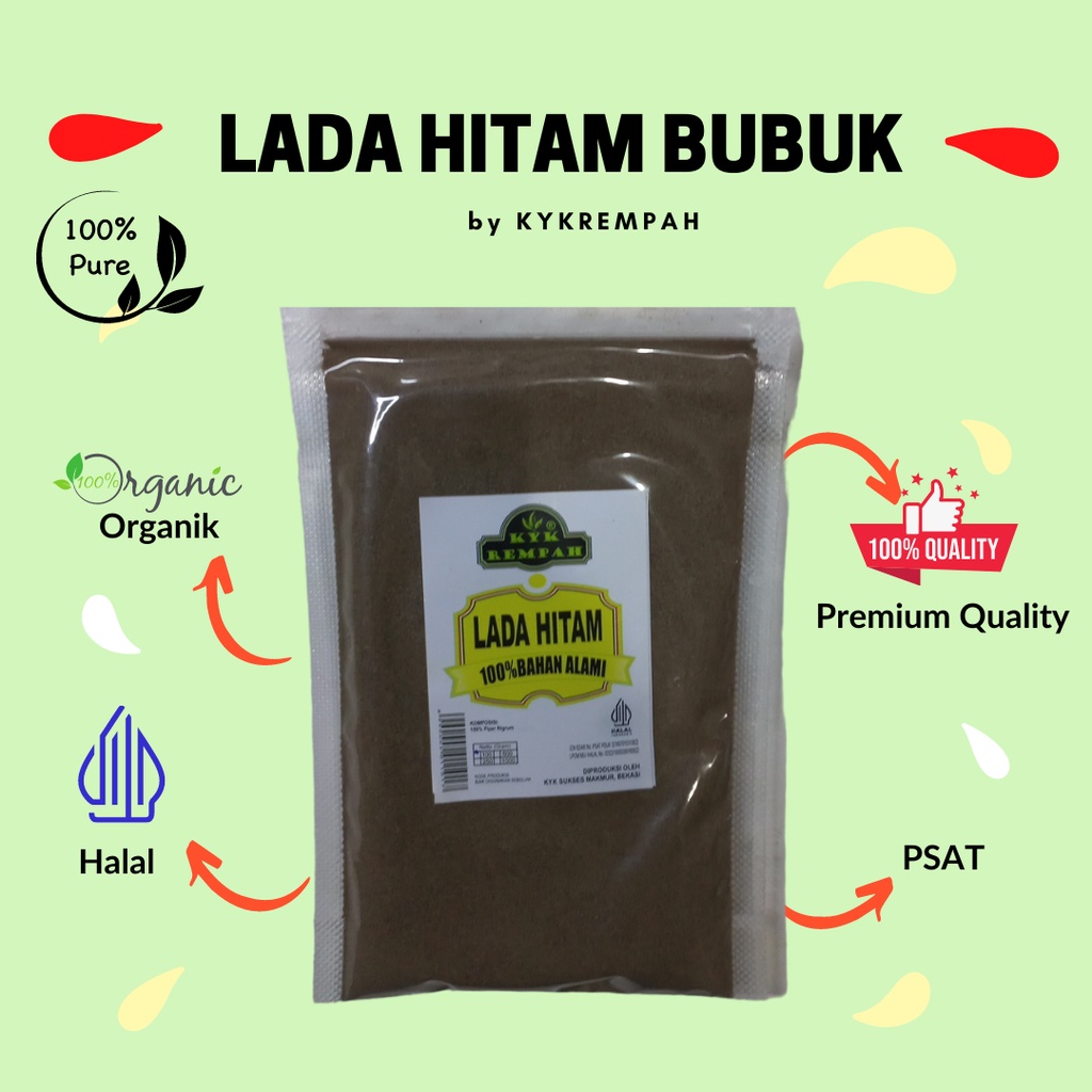 Jual Lada Hitam Bubuk Murni | Shopee Indonesia