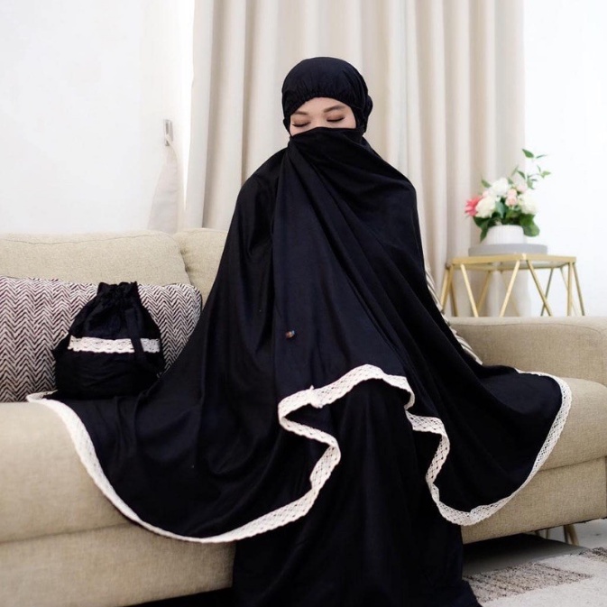 Jual Mukena Dewasa Daily Premium Katun Mukena Jumbo Renda Rajut Simpel ...