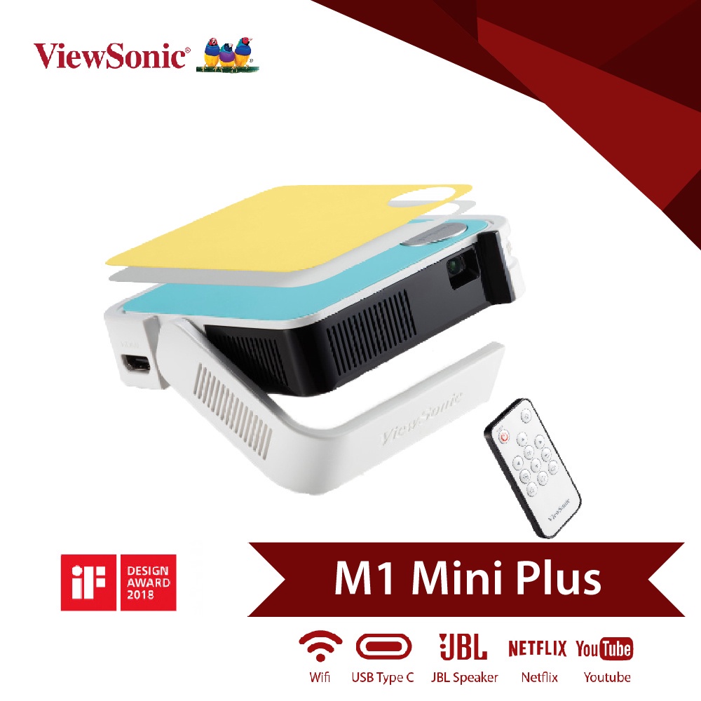 Jual Projector/Proyektor Portable ViewSonic M1 mini PLUS JBL Speaker M1 ...