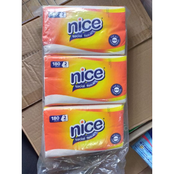 Jual Promo !! Nice Facial Tissue 180 sheets ( 2 ply ) | Shopee Indonesia