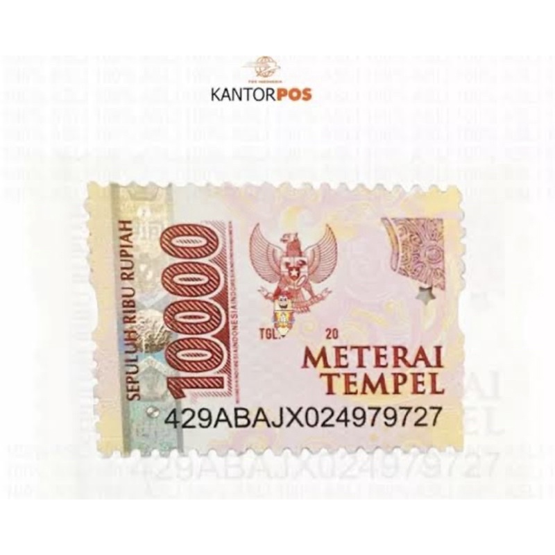 Jual MATERAI 10000 / materai 10rb / matrai 10rb / materai 10000 ASLI ...