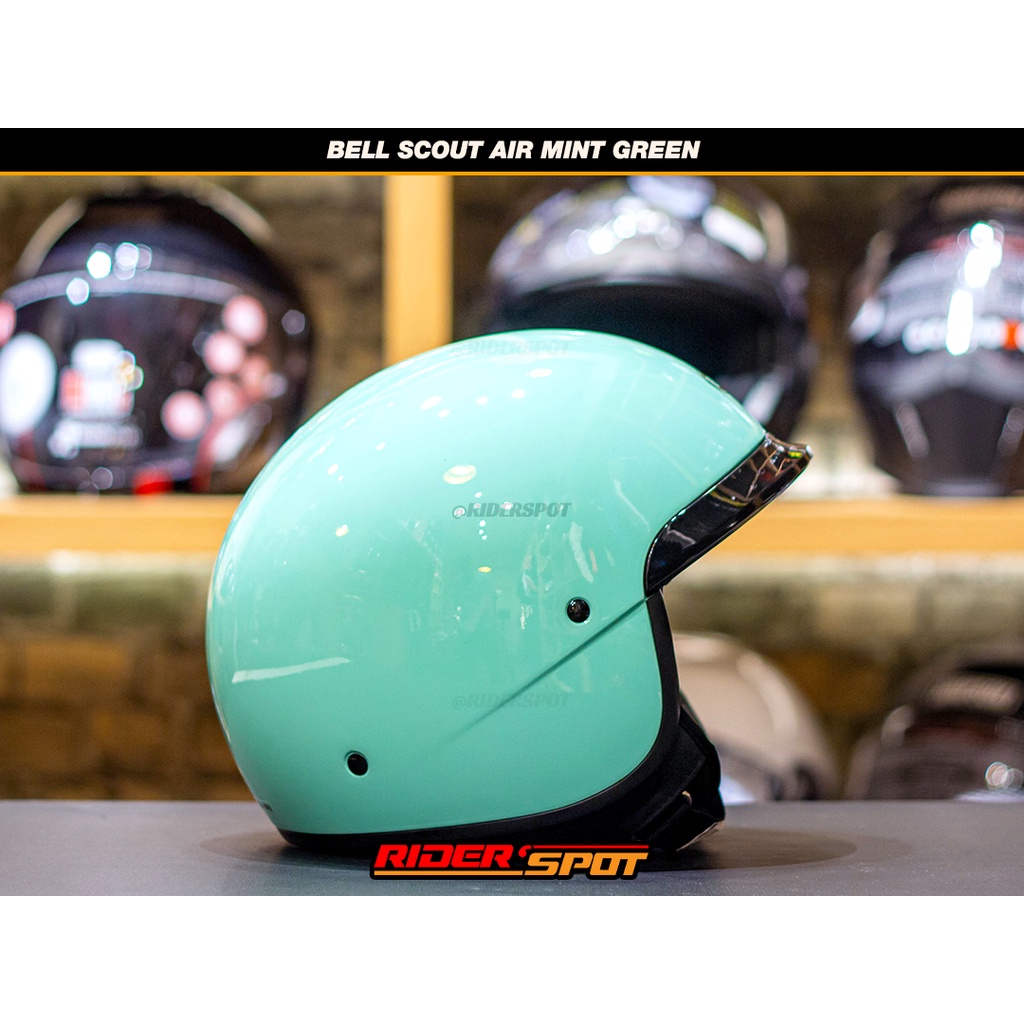 Jual Helm BELL SCOUT AIR Mint Green Half Face Helmet Touring Original ...