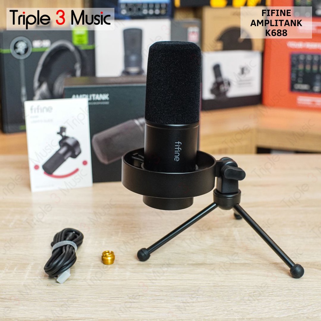 Jual FIFINE K688 Amplitank mic usb xlr Dynamic podcast gaming microphone | Shopee Indonesia