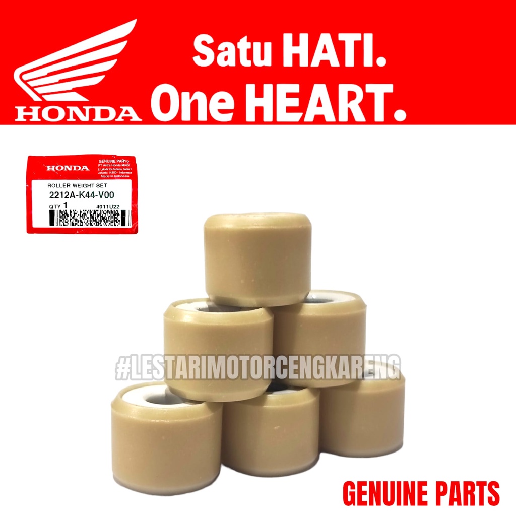Jual ROLLER WEIGHT HONDA BEAT POP SCOOPY ESP STREET VARIO FI 2212A-K44 ...
