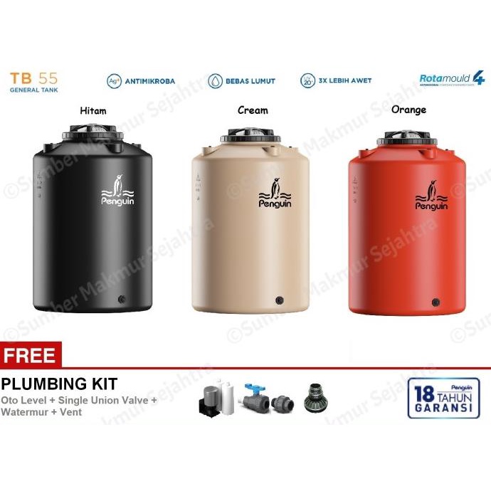 Jual Promo Tangki / Tandon / Toren Air Penguin 650 Liter - TB 70 (TB70 ...