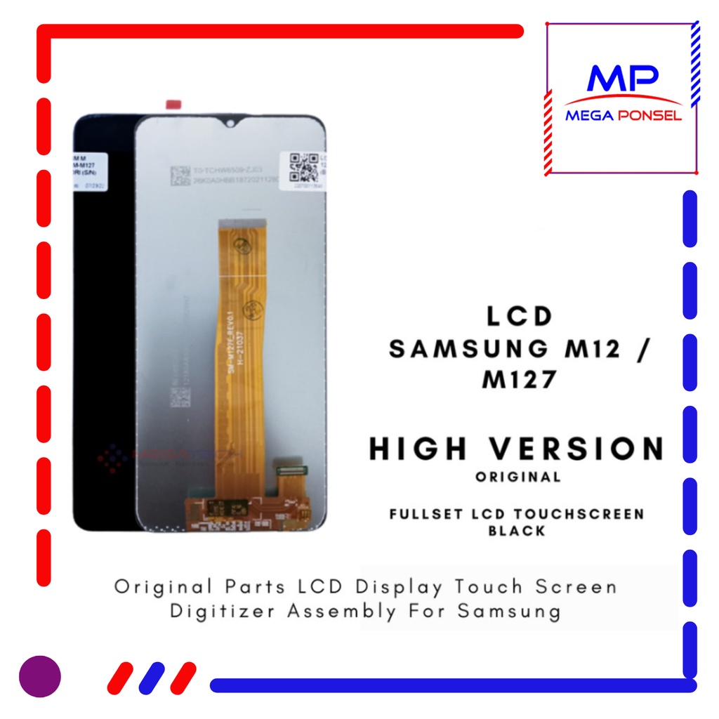 Jual LCD Samsung Galaxy M12 / M127 Fullset Touchscreen | Shopee Indonesia