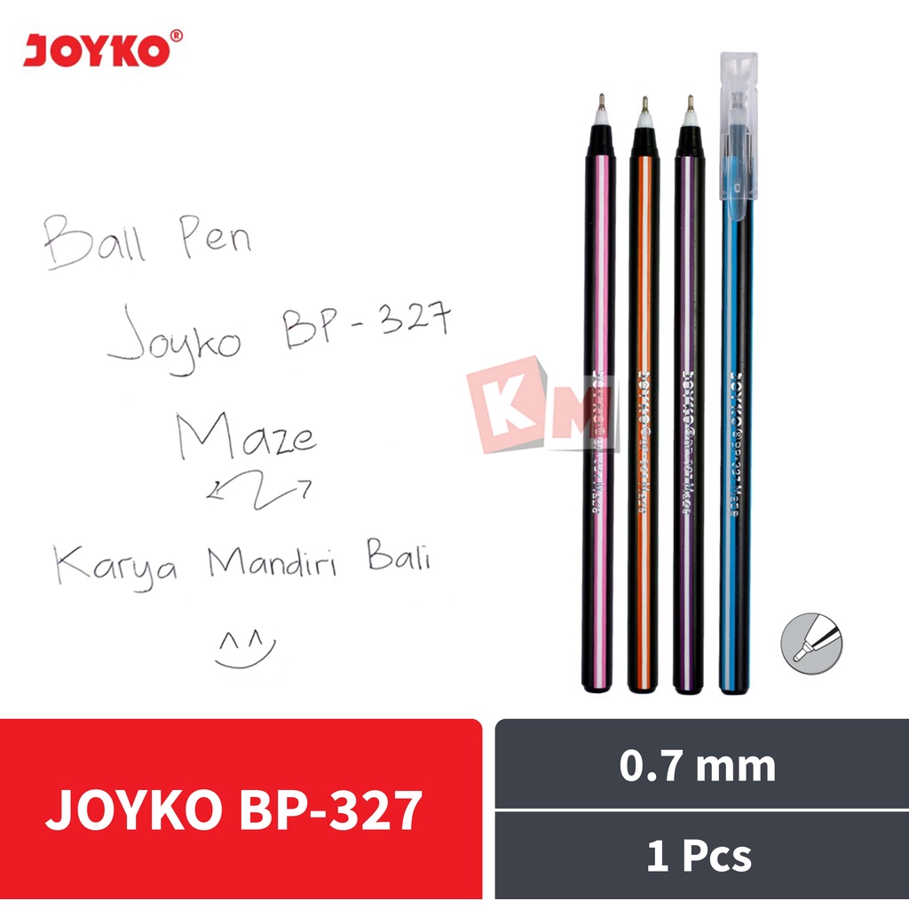 Jual Ball Pen Pulpen Pena Ballpoint Joyko BP-327 Maze 0.7 mm Hitam ...