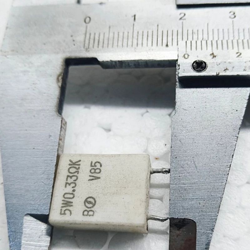 Jual Resistor keramik putih 5watt - 0,33Ohm harga murah | Shopee Indonesia