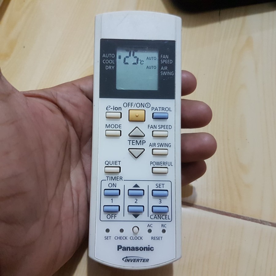 Jual Remote AC Panasonic Inverter A75C3167 Seken Original | Shopee Indonesia
