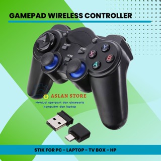 Jual JoyStick stik Wireless 2.4GHz Gamepad for Smart TV, Notebook w ...