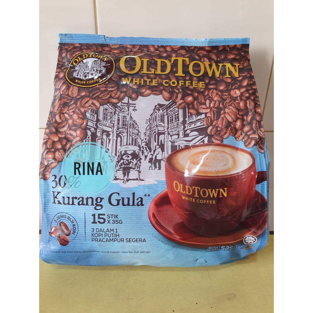 Jual Old Town Less Sugar 30% White Coffee Minuman Kopi Bubuk Instant Tanpa Ampas | Shopee Indonesia