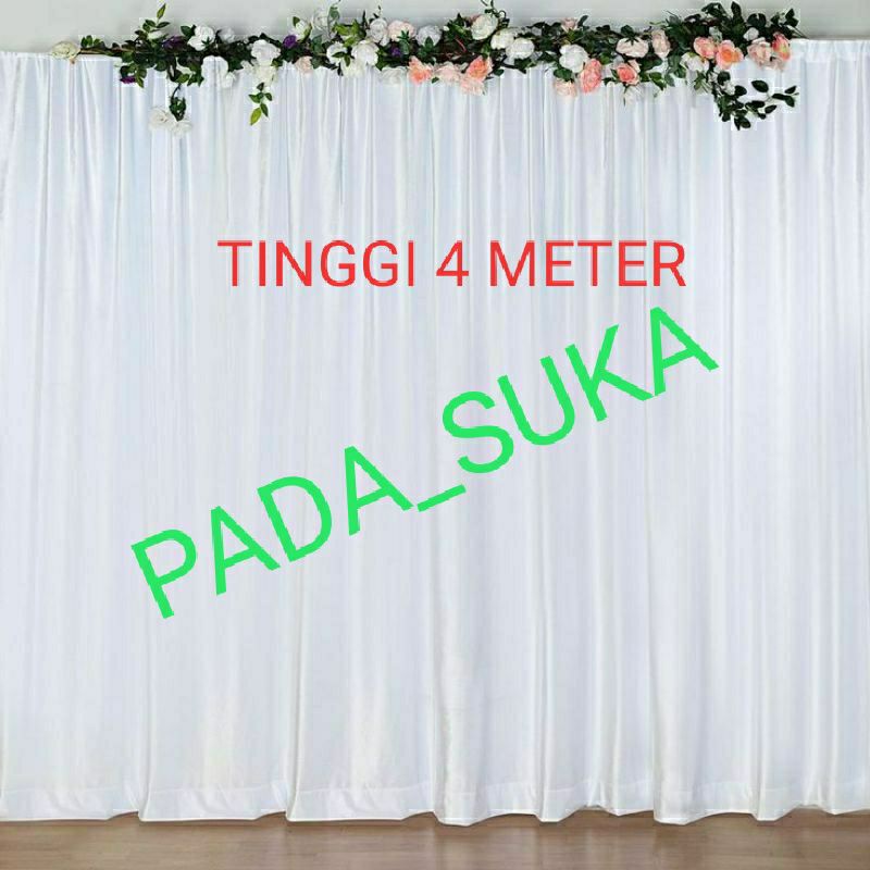 Jual Background / Backdrop tinggi 4 meter bahan kain filamin kain kilap ...