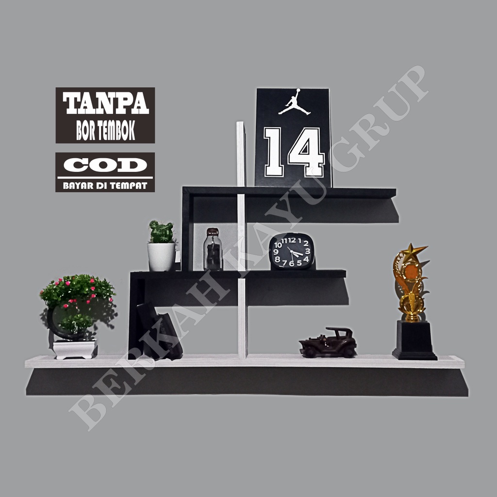 Jual RAK HIASAN DINDING PIRAMID -Rsk Dinding Minimalis Ukuran Besar ...