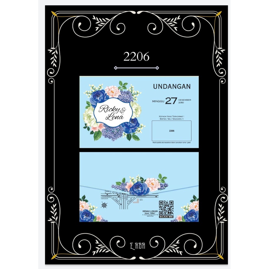 Jual UNDANGAN PERNIKAHAN Erba 2206 | Shopee Indonesia