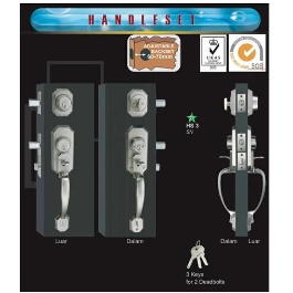 Jual Solid handle set HS3 kunci pintu handelset HS 3 | Shopee Indonesia