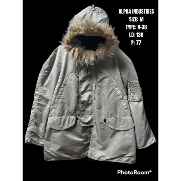 Jual Jaket Parka Alpha Industries Type N-3B Thrift | Shopee Indonesia