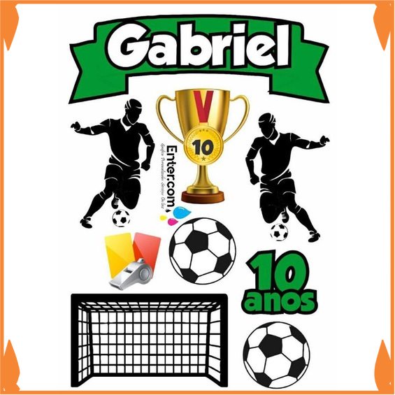 Jual Ready Topper cake custom ucapan tema sepak bola football Toko ...