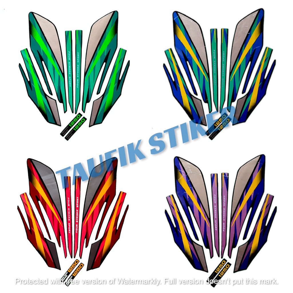 Jual STRIPING LIS BODY MOTOR HONDA GL MAX 1997-1998 SEPASANG STANDAR ...