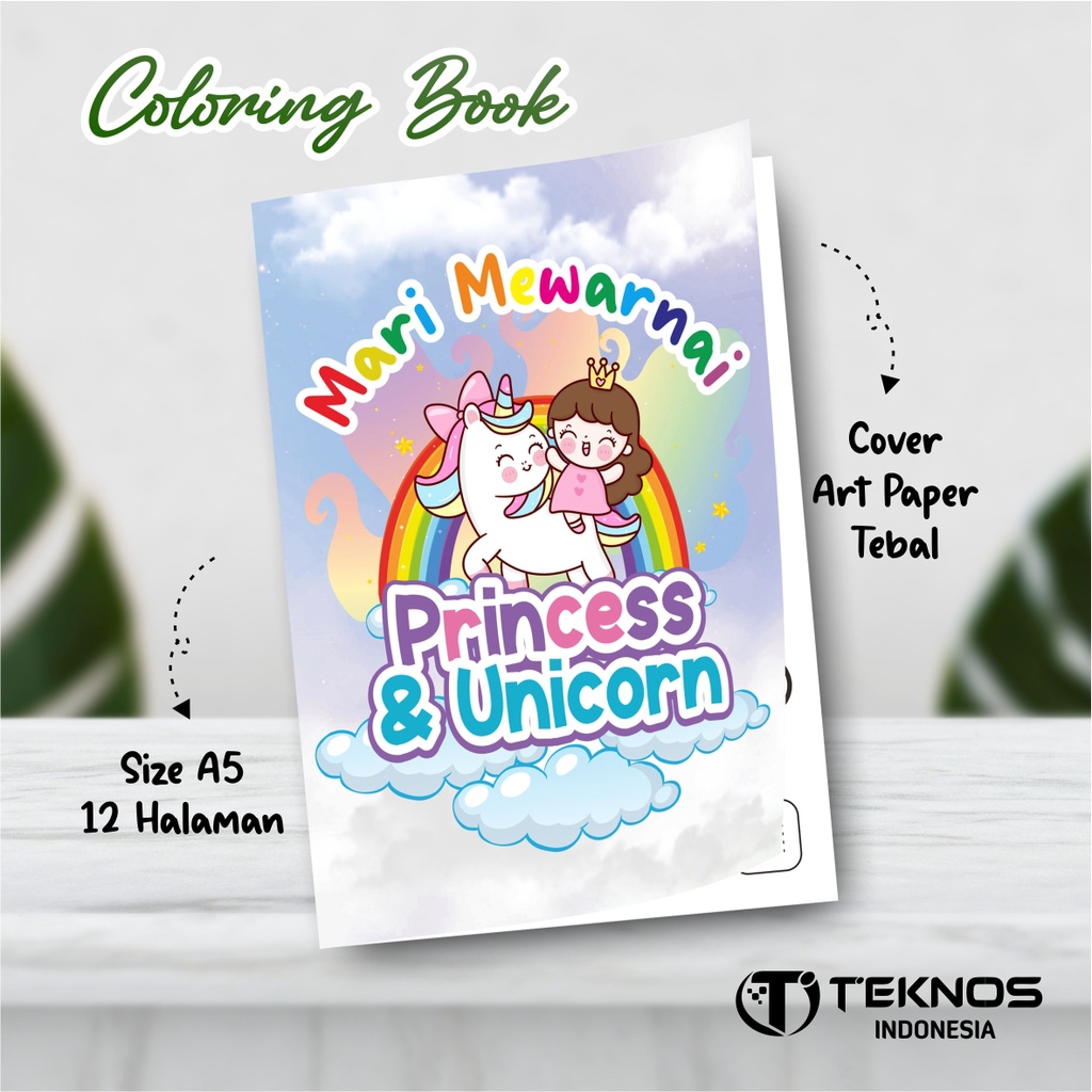 Jual BUKU ANAK - BUKU MEWARNAI UNICORN - BUKU MEWARNAI PRINCESS - BUKU ...