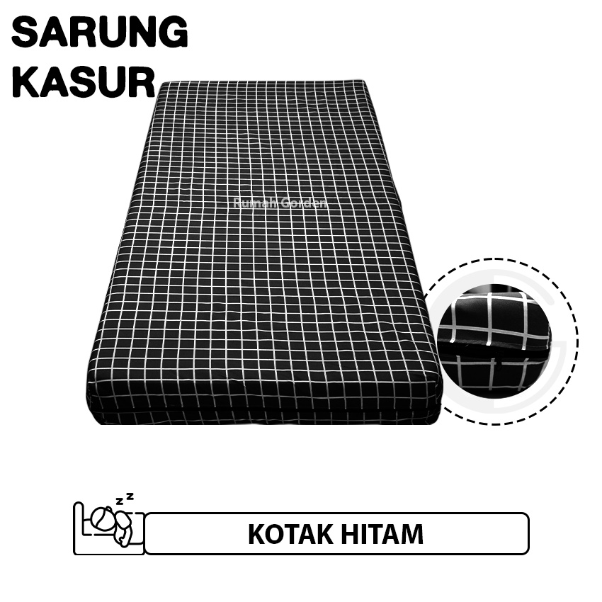 Jual Sarung Kasur Busa Resleting 90x200x15 120x200x15 Motif Aesthetic ...