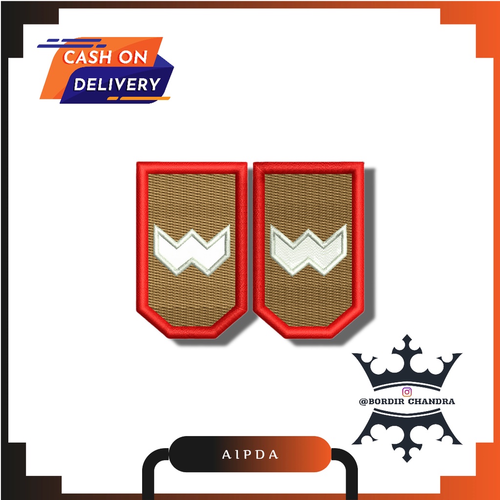 Jual PANGKAT AIPDA TIMBUL - RATA 3D | Shopee Indonesia