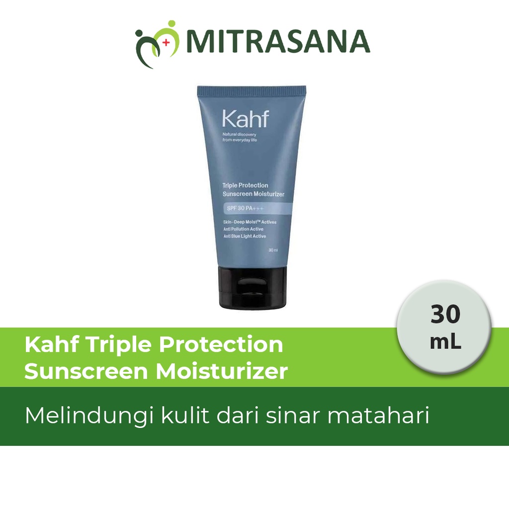 Jual Kahf Triple Protection Sunscreen Moisturizer SPF 30 PA+++ 30 ml ...