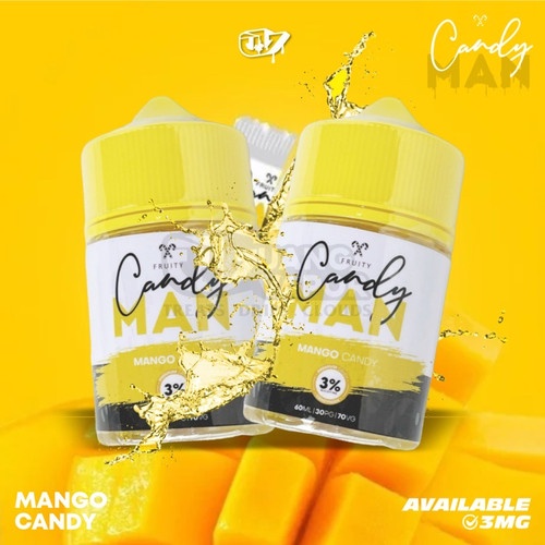 Jual Liquid Freebase Candy Man Mango Candy 3MG 60ML / Candyman Mango ...