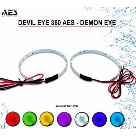 Jual Lampu LED DEVIL EYE DEMON EYES DE 360 projector hid biled bi led ...