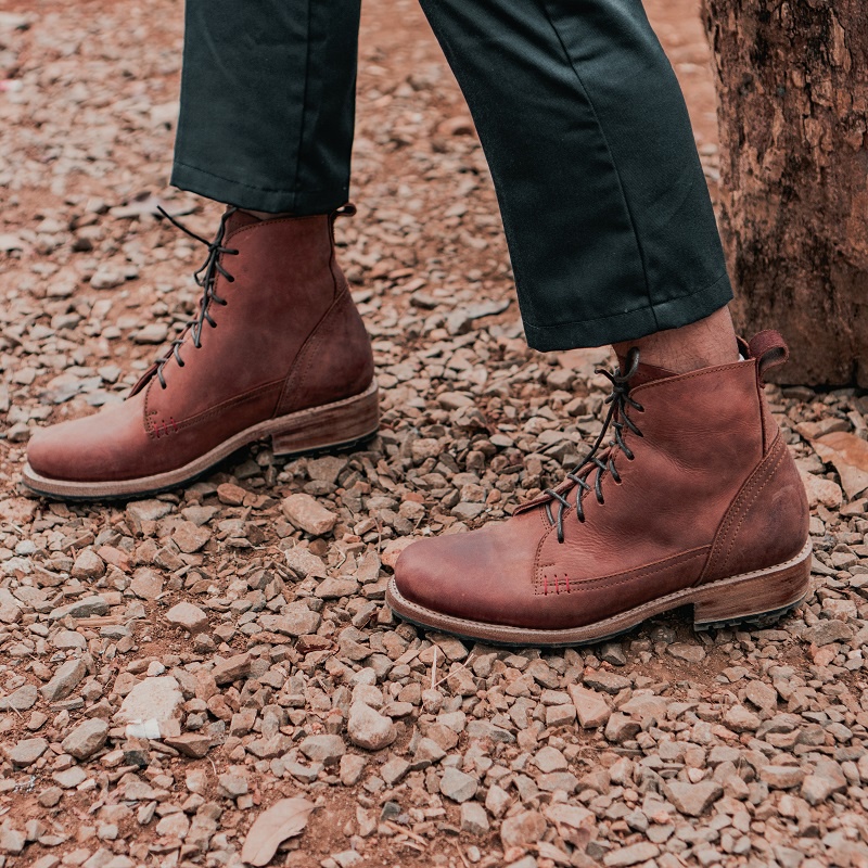 Jual Sepatu Kulit Asli - Araya Boots Sol Komando Tan by Akar NFYR ...