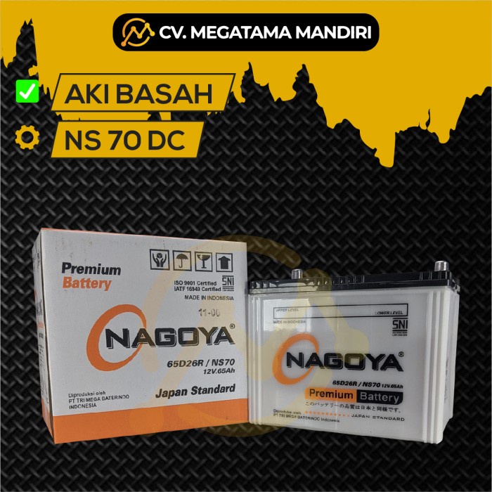 Jual Aki Panther Elf Mu-x colt diesel Fuso santa fe NS 70 NAGOYA 65 Ah | Shopee Indonesia