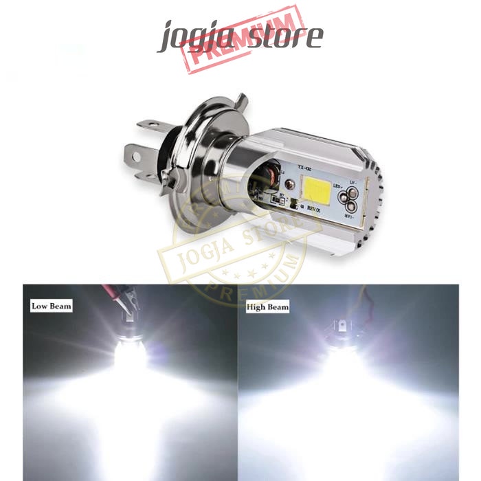 Jual Lampu Motor H4 Urbanroad Lampu H4 Headlight LED Hs1 6W 6500K ...