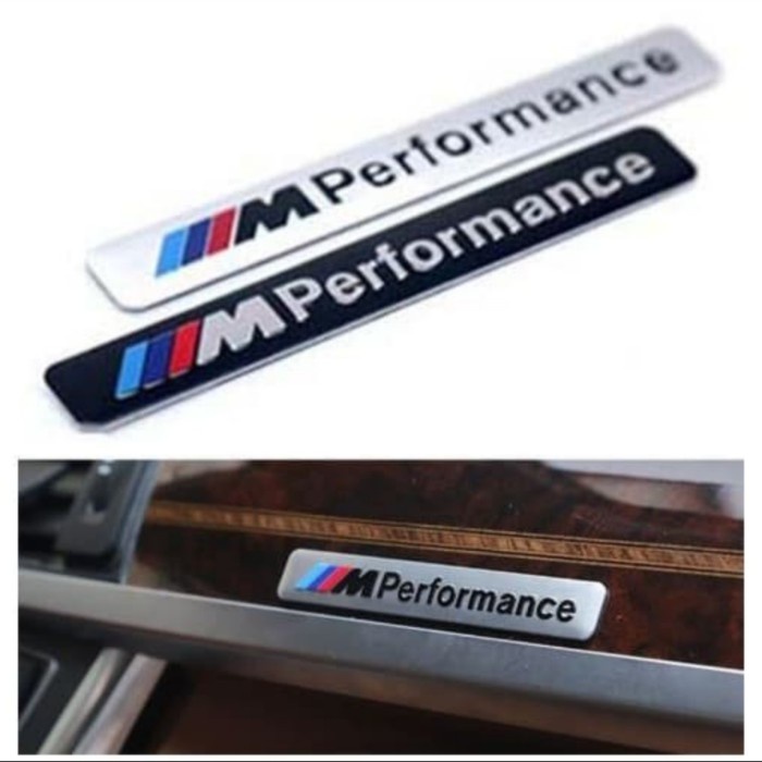 Jual Emblem M Performance BMW Stainless Steel Black And Silver Emblem ...