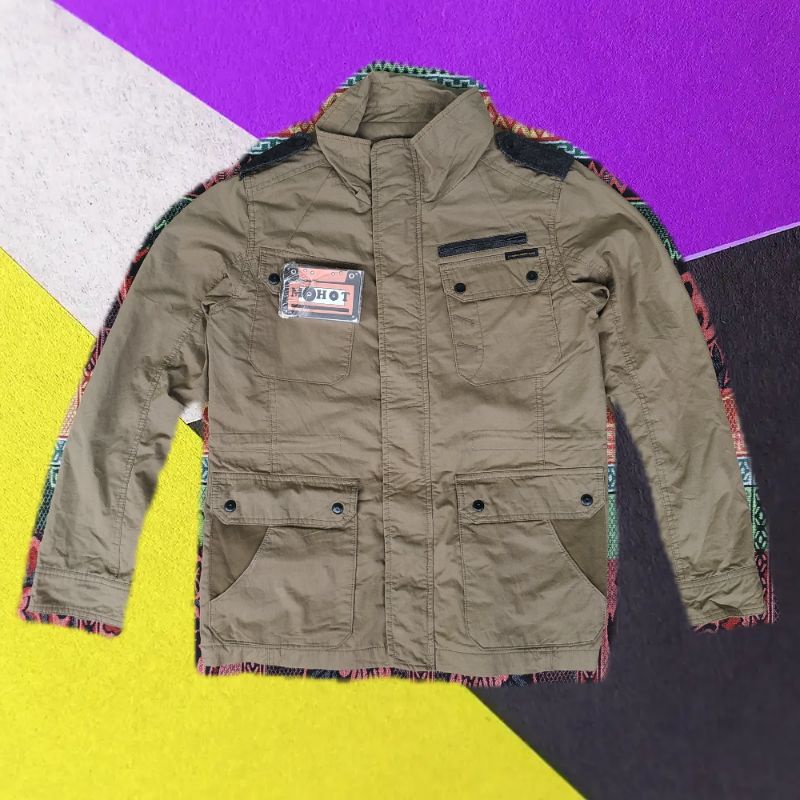 Jual jaket parka codes combine coklat | Shopee Indonesia