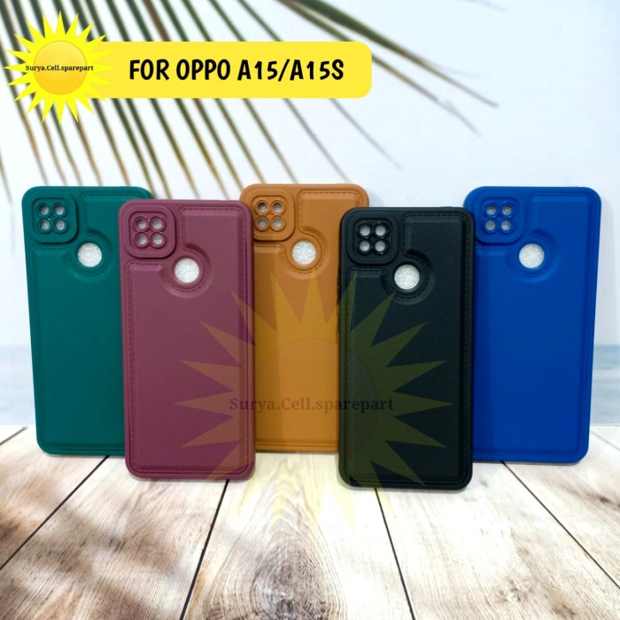 Jual Case Square Leather Pro Oppo A15 A15s Oppo A16 A16e A16k Oppo A17 ...