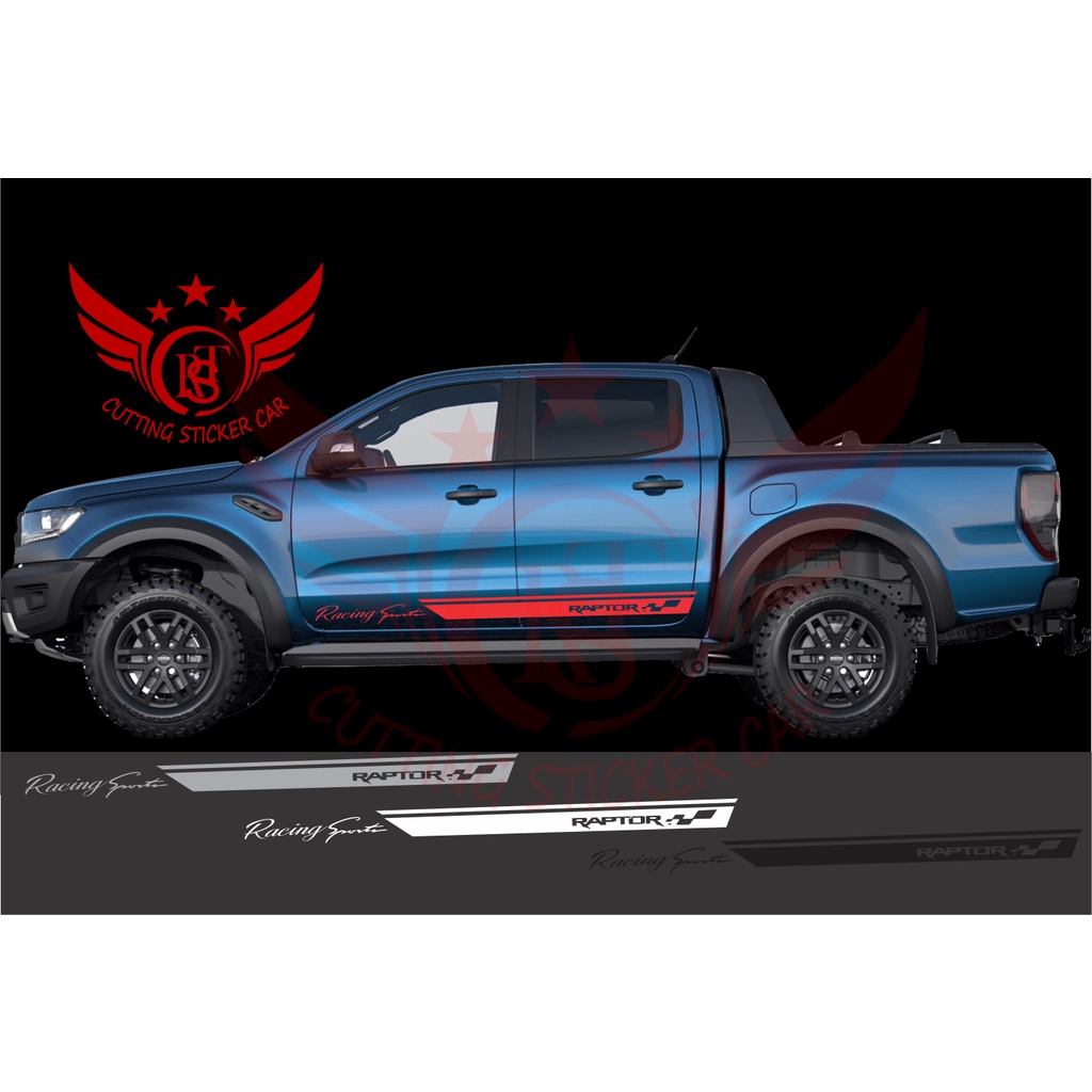 Jual stiker mobil raptor cutting sticker striping body samping ford ...