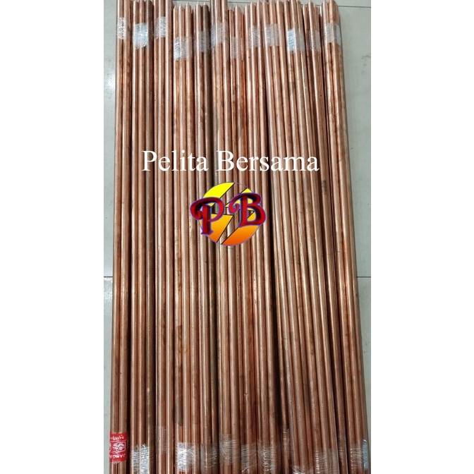 Jual Grounding Rod / Copper Rod 3/4 X 4 Meter Full Tembaga / Asli ...