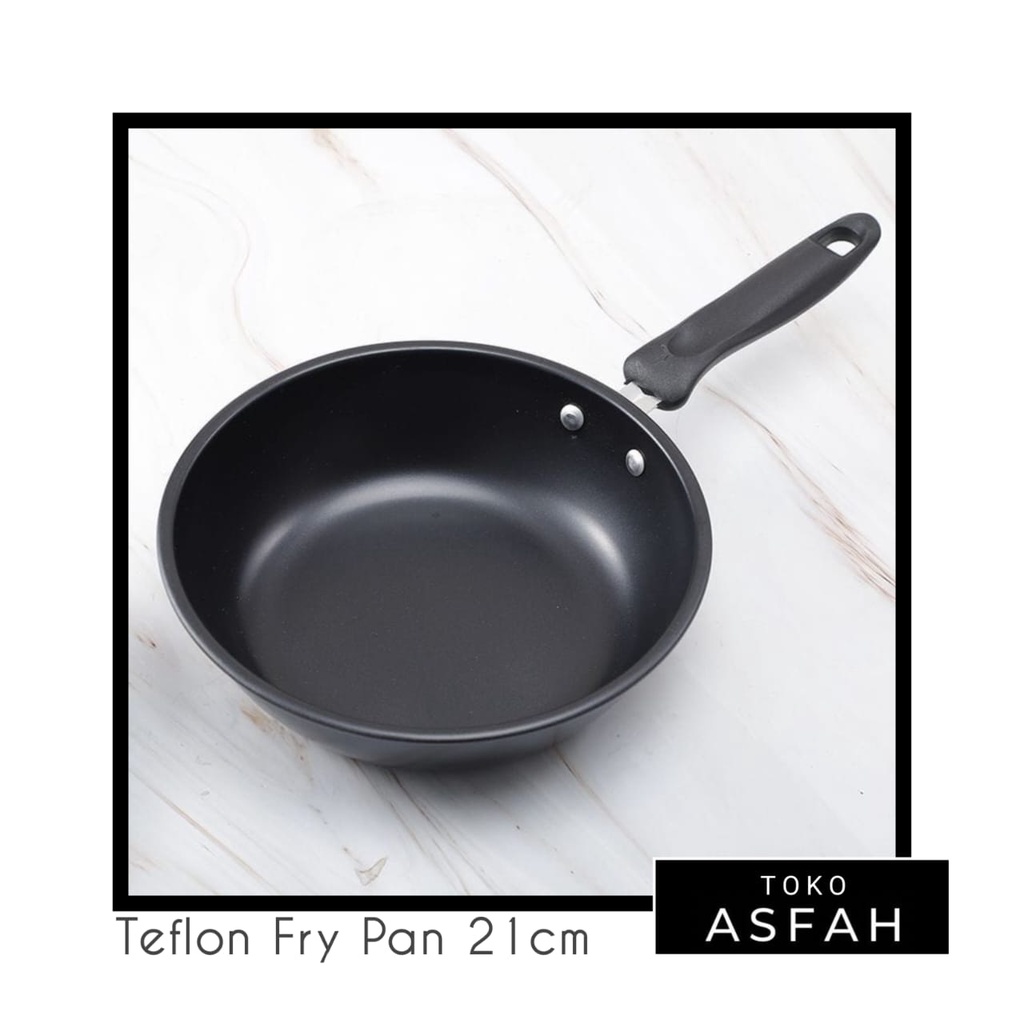 Jual TEFLON FRY PAN PENGGORENGAN 21 CM | Shopee Indonesia